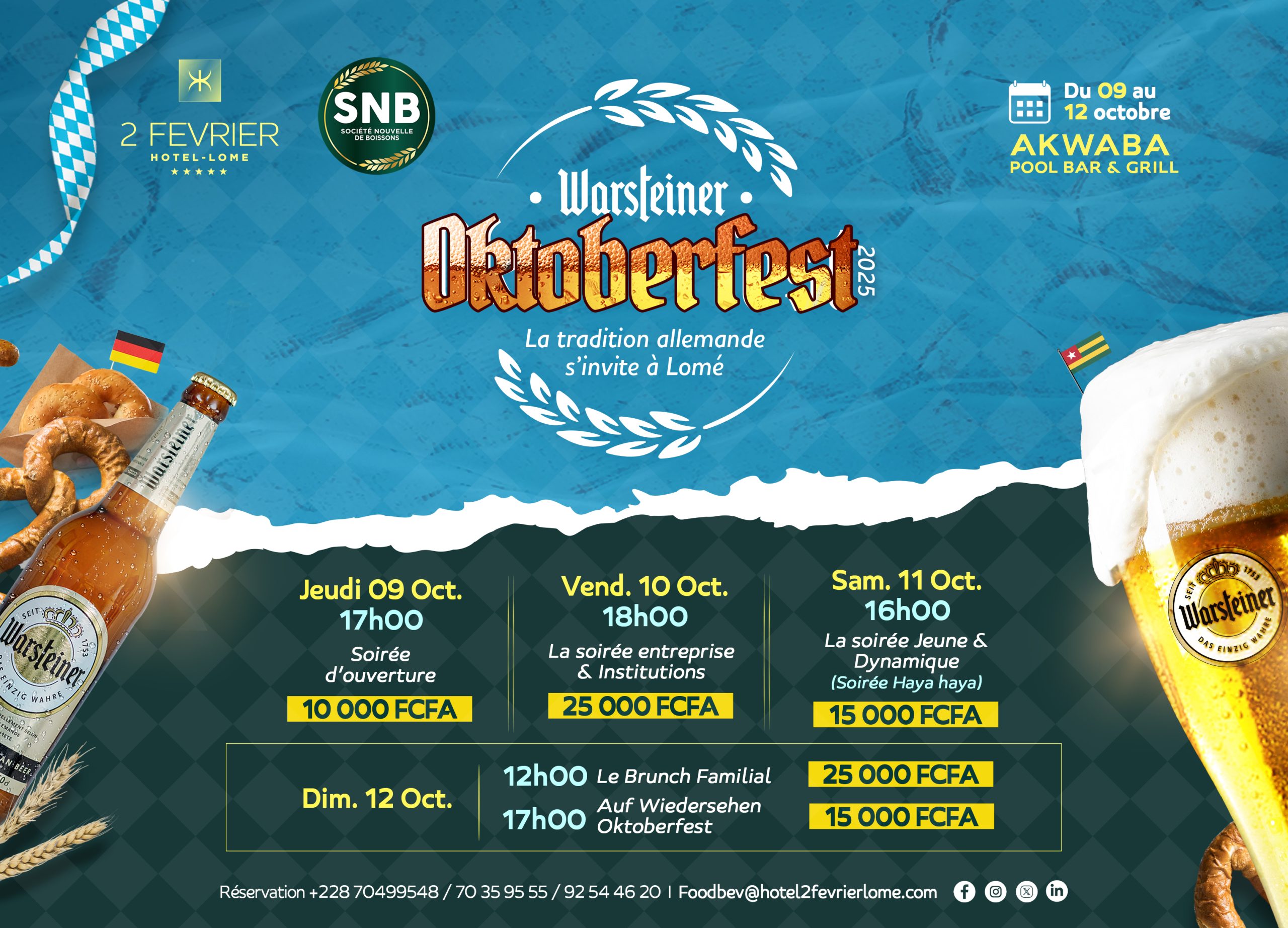 Démarrez en beauté Oktoberfest : SNB et l'hôtel 2 Février vous donnent ...
